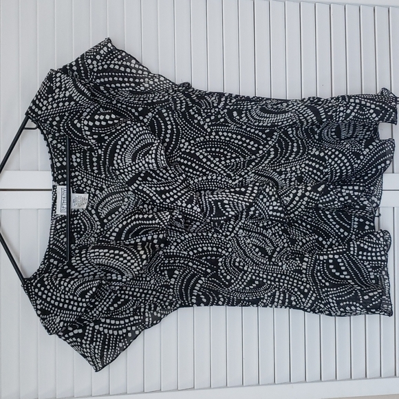 Bethany | Tops | Bethany Ruffled Sheer Shortsleeve Top | Poshmark
